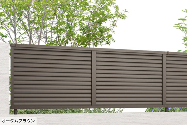 LIXIL フェンスAB YL3型 横ルーバー3 アルミ形材色（10mあたりの参考価格）の詳細見積ページ｜ フェンスならエクスガーデンナビ